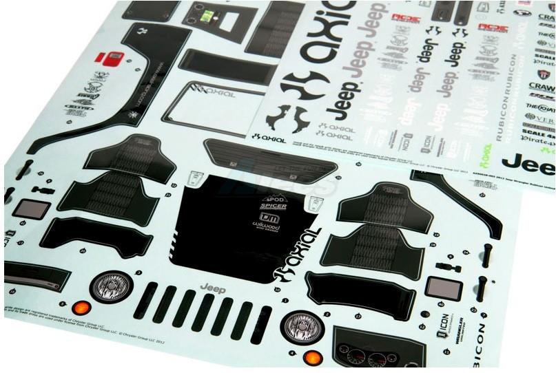 Axial Racing Axial SCX10 Jeep Wrangler Unlimited Rubicon Body Complete ...