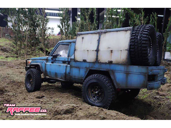 Team Raffee Co. Flat Bed Tray w/ Two Half Canopies for BRX01 LC70 ...