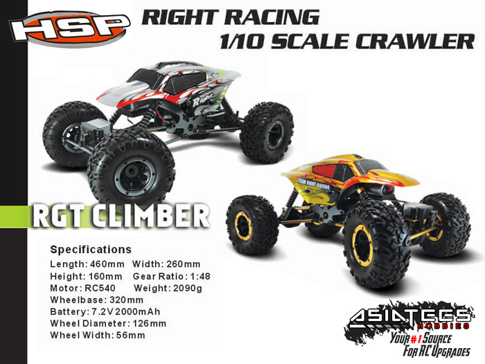 HSP 1/10 Scale Electric Crawler RGT Climber - AsiaTees.com